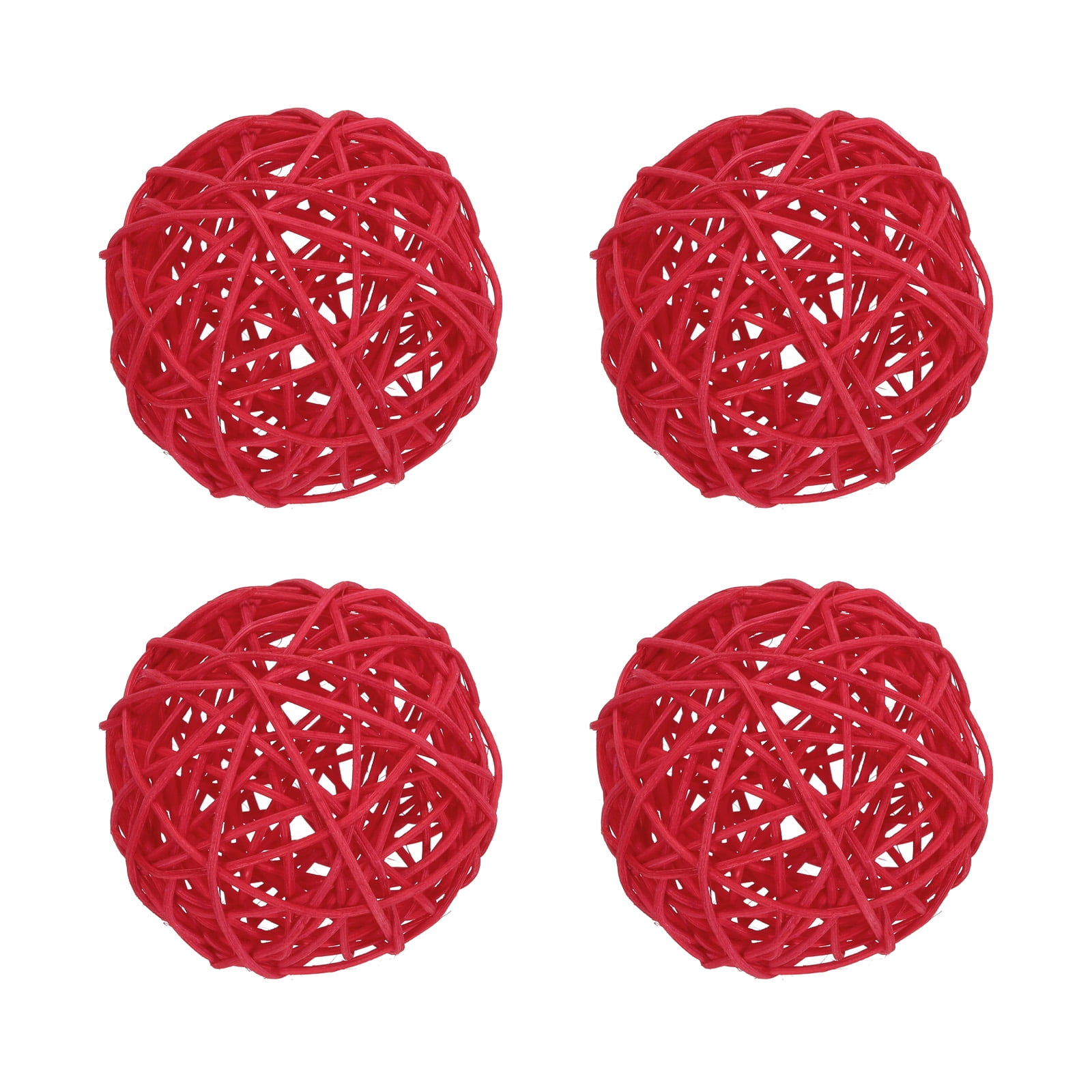 Click here for Unique Bargains 4 Pcs Wicker Rattan Balls 3.9 Inch... prices