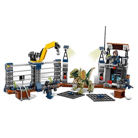 The Dinosaur World Dilophosaurus Outpost Attack With Action Figures ...