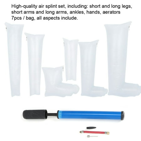 Domqga 7pcs Leg Arm Inflatable Air Splint Set Outdoor Camping First Aid ...