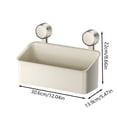 Drainless Suction Cup Bathroom Organizer – No Drill Storage Collower ...