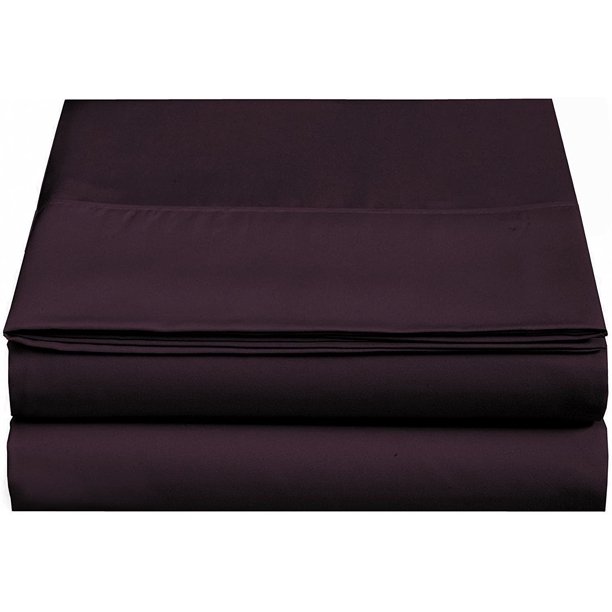 CPDD 2 Piece Flat Sheet Ultra Soft and Comfortable Microfiber, Dark ...