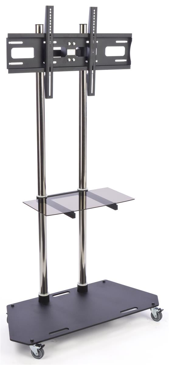 TV Stand with Wheels for 37-60" Flat-screen Monitors, Rolling Monitor ...