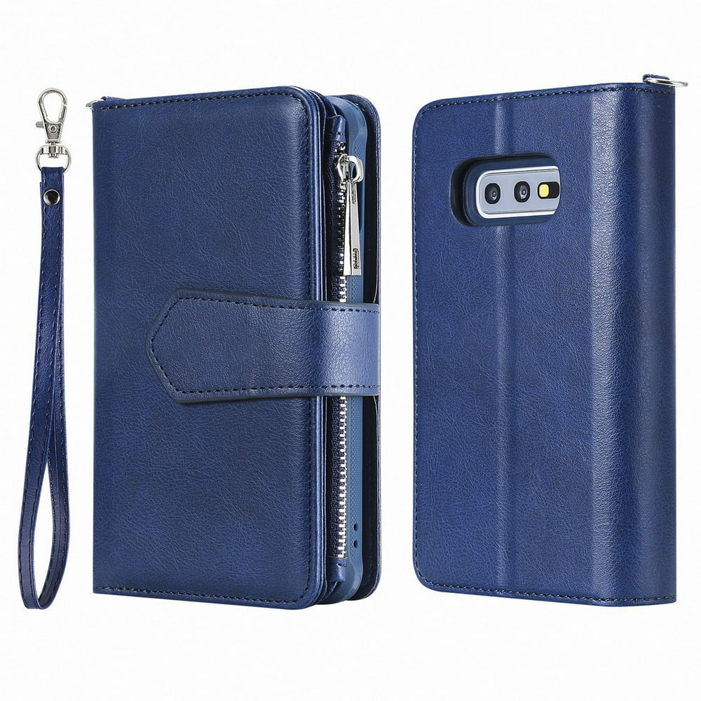 Galaxy S10e Wallet Case, Dteck Pure Color PU Leather Case, Zipper ... Galaxy S10e Wallet Case, Dteck Pure Color PU Leather Case, Zipper ...