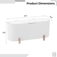 QTip Holder Dispenser, Countertop Cosmetic Cotton Swab Holder, 3-Slot ...