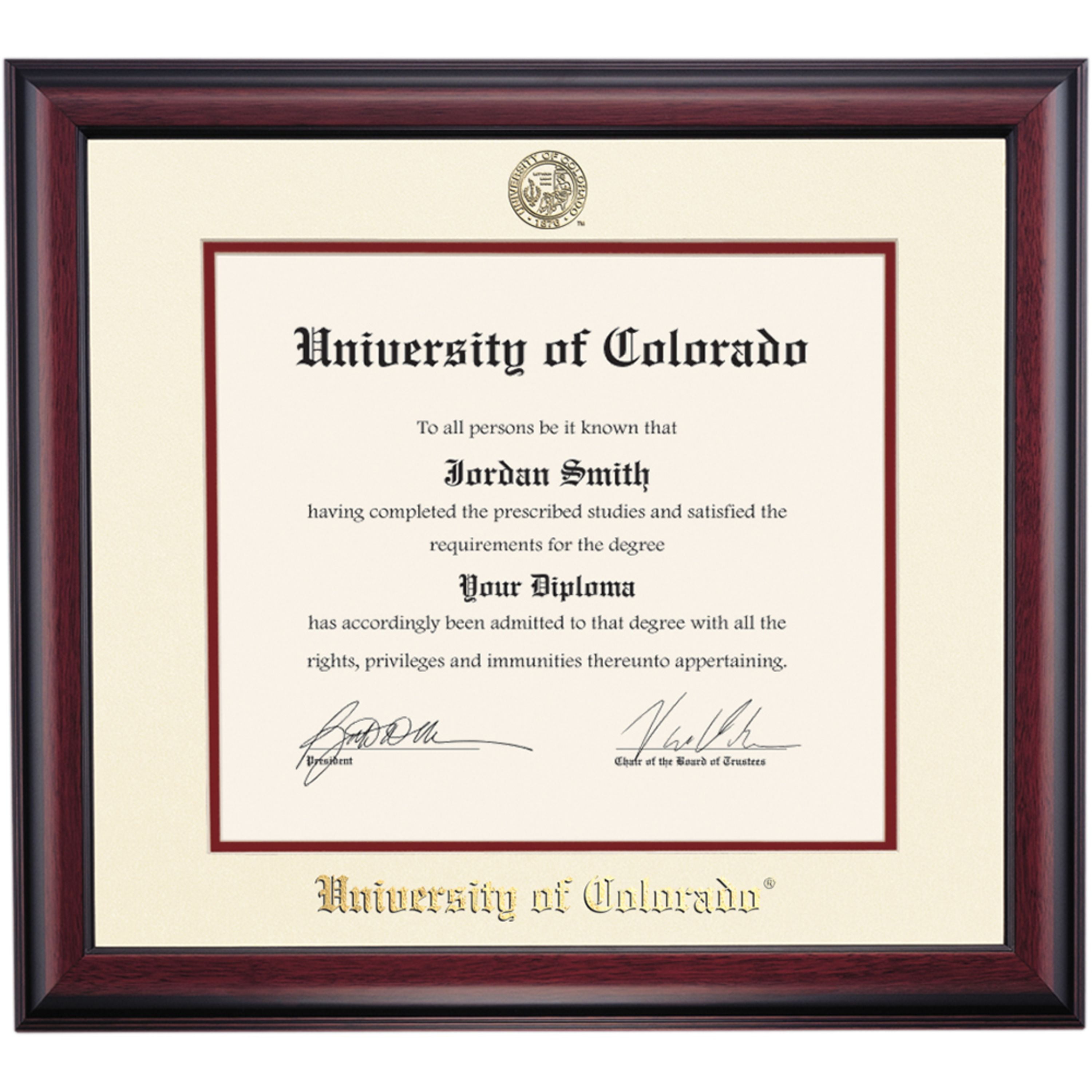 OCM Diploma Frame for University of Colorado CU Boulder, 21" x 24" Law ...