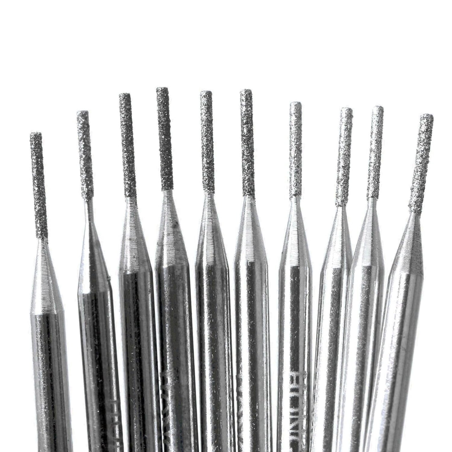 JINGLING 30-Piece 2mm Diamond Drill Bits Set – 1/8” Shank For Dremel ...