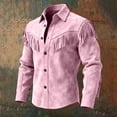 Boys Suede Fringed Lapel Long Sleeve Shirt â Western Cowboy Vintage ...