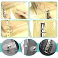 2 Pack A5 Transparent Soft PVC 6-Hole Binder Notebook Covers with Snap ...