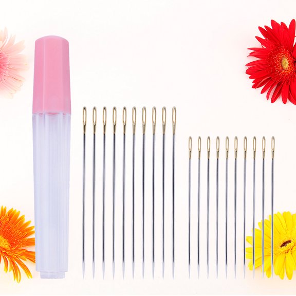 Pack of 6 Gold Tip Hand Sewing Tapestry Needles with Elongated Large ...
