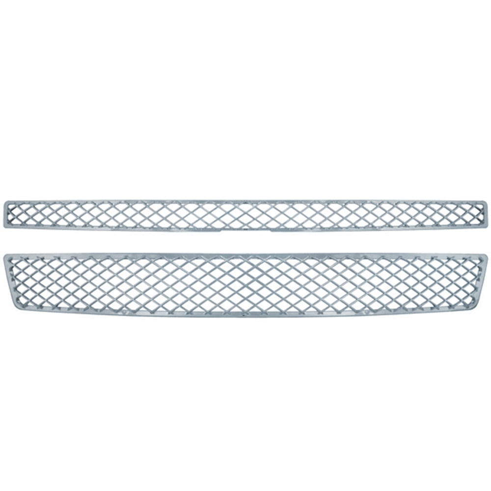 CHROME Snap On Grille Overlay Grill Covers Insert for Chevy Tahoe ...