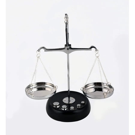 diollo Silver & Black Apothecary Scale Vintage Metal Weight Scale Home ...