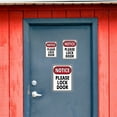 Portrait Round Plus Notice Please Lock Door Wall or Door Sign | Health ...