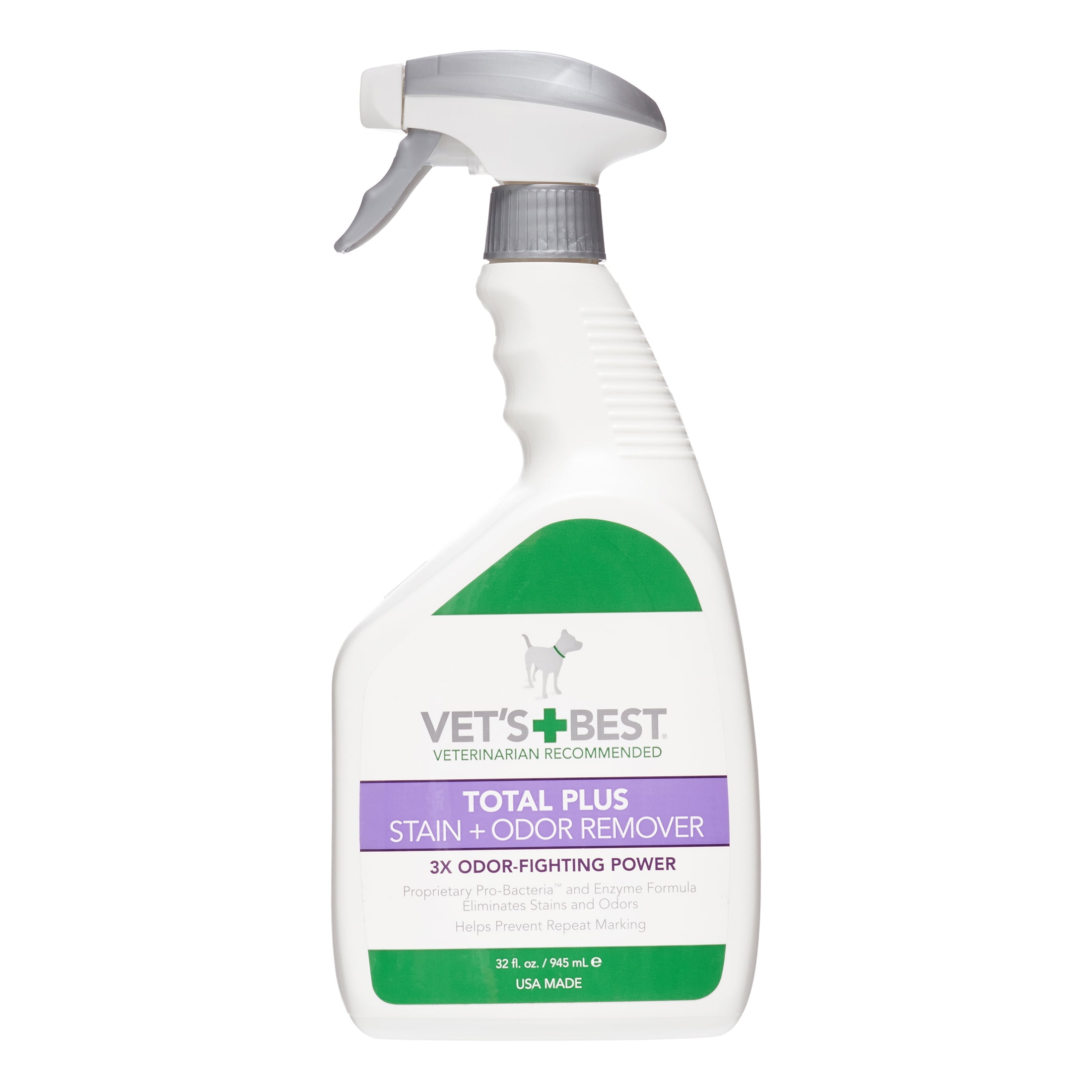 Vet's Best Total Plus Pet Stain & Odor Remover, 32 Ounce - Walmart.com