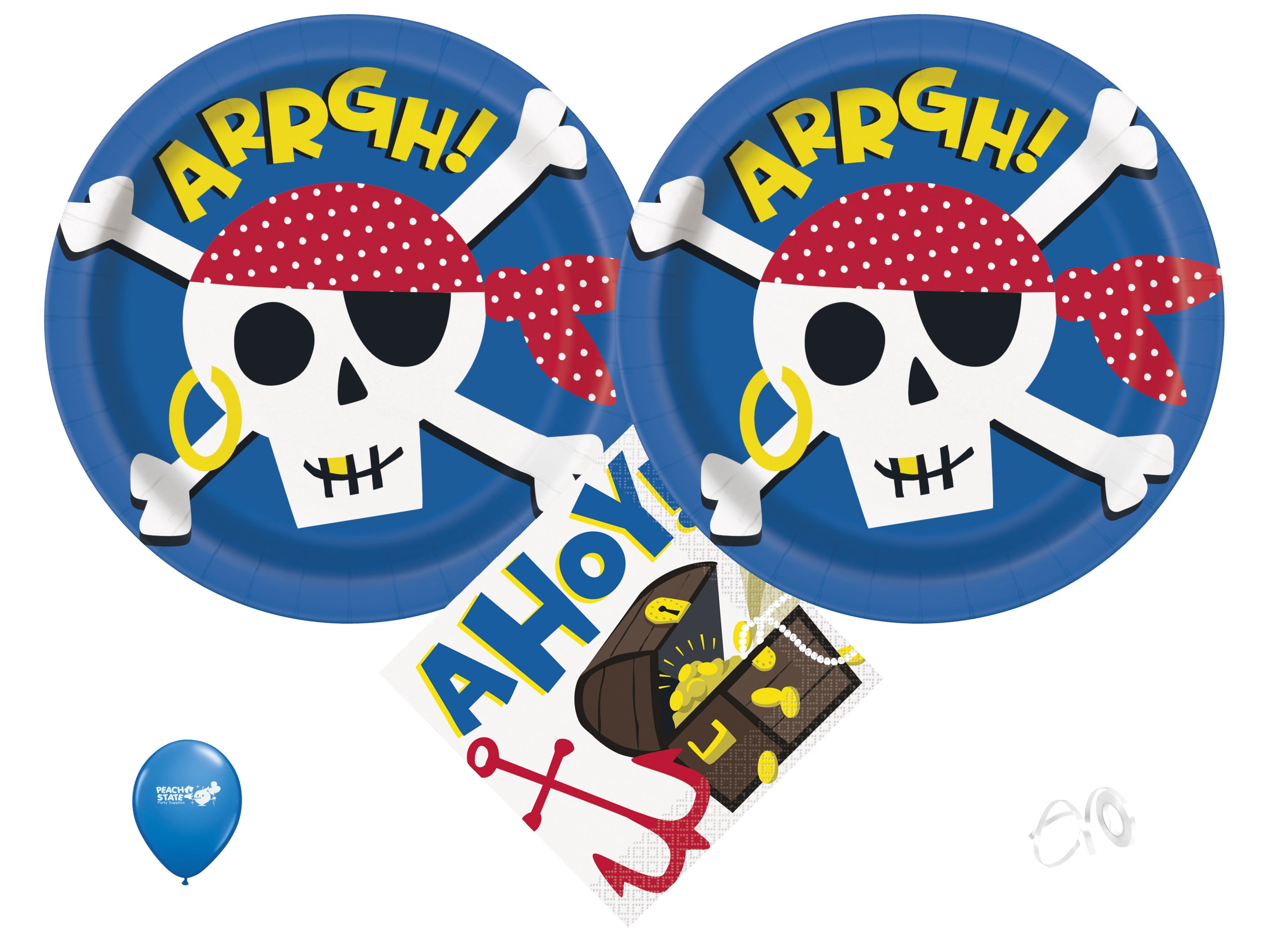 Ahoy Pirate Birthday Party Supplies | Ahoy Pirate Plates | Ahoy Pirate ...
