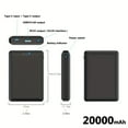ANGEL FISH 20000mAh Power Bank DC5V 3A, USB-C Rechargeable for Heating ...