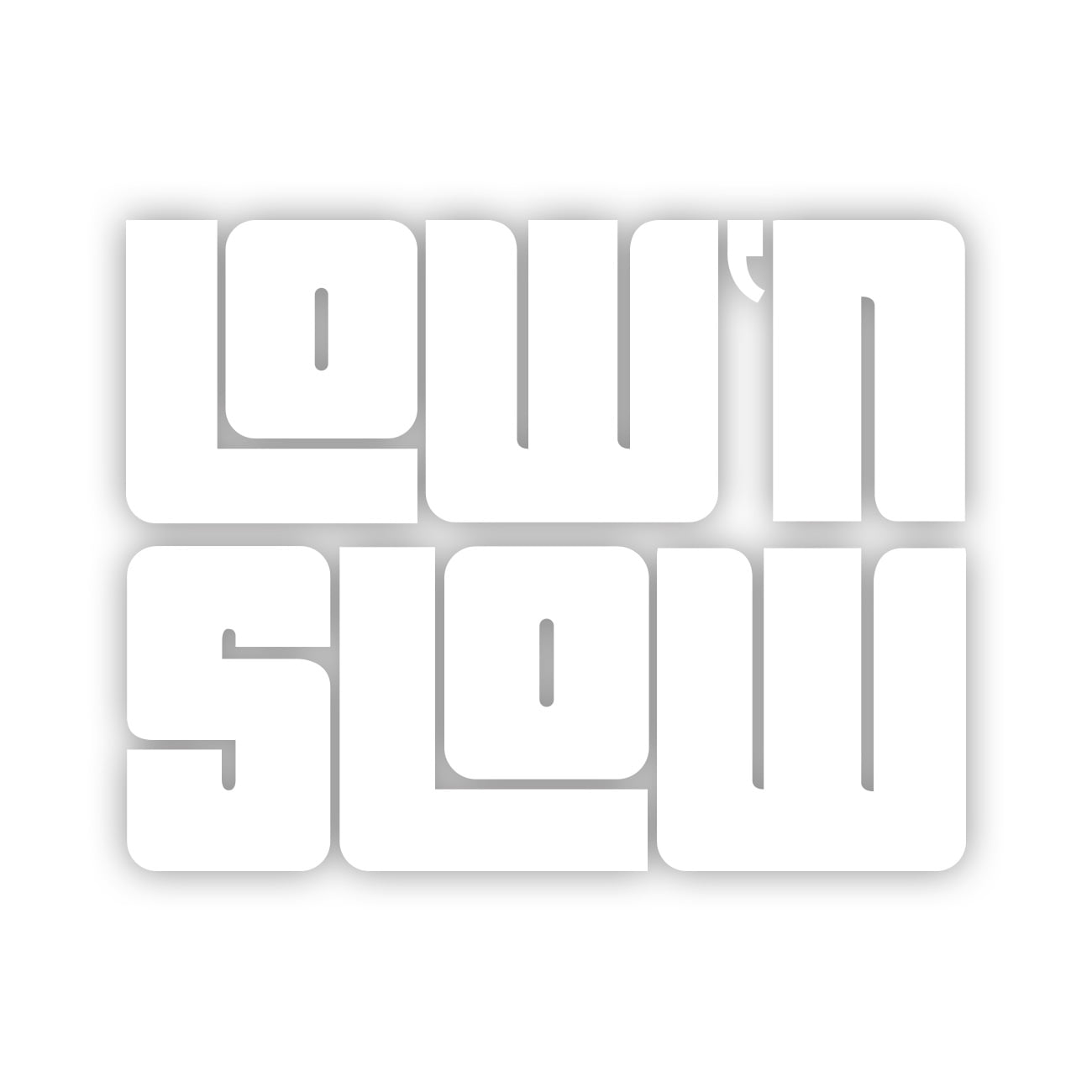 Low & Slow Sticker Decal Die Cut - Self Adhesive Vinyl - Weatherproof ...