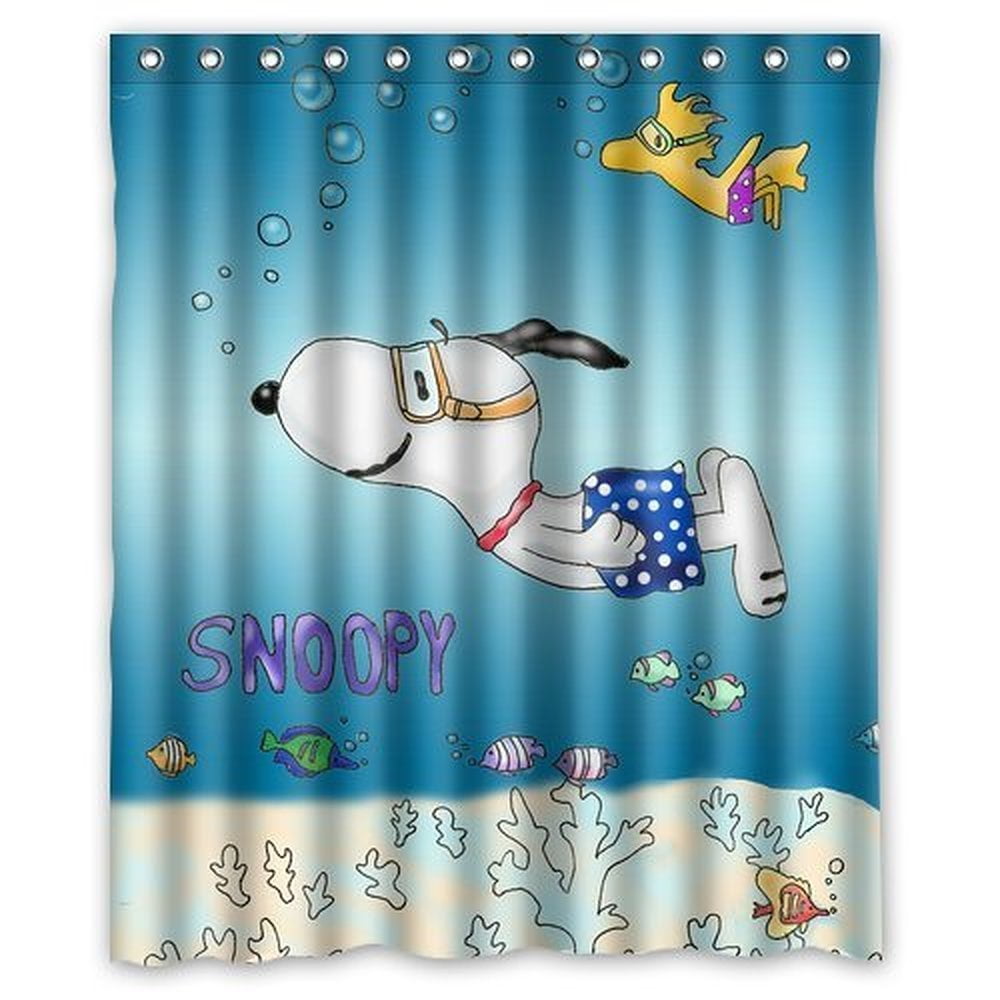 Click here for Touxihaa Funny Cute Cartoon Dog Snoopy Shower Curt... prices