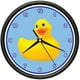 SignMission CL-1RUBBIE DUCKIE 10 in. dia. Rubber Duckie Wall Clock ...
