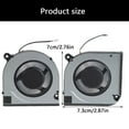 CPU GPU Fan DC12V 4Pin 4wires Laptops Cooling Fan for ANV15-51 ANV15-51 ...