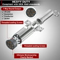 2Pack 7 Way Round Trailer Connector for Trailers, Semi Truck Tractors,7 ...
