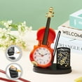erfcxs Guitar Alarm Clock Music Themed Wall Clock Music Wall Clock With ...