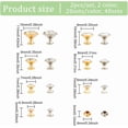280 Sets 14 Style Iron Brass Double Cap Rivets Semi-Tublar Rivet with ...
