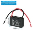 CBB61 Ceiling Fan Capacitor, 5Pcs 1.2uF 450V AC 50/60HZ with 2 Wires ...