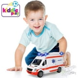 Kiddie Play Ambulance Toy, Lights and Sound, Friction Powered ...