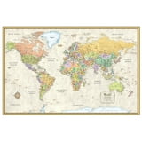 RMC Large USA & World Wall Map Set - Laminated, Big Paper, Classic ...
