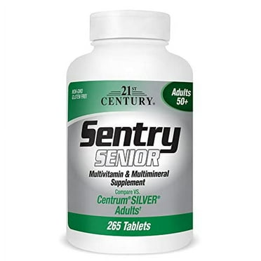 21st Century Sentry Senior Multivitamin & Mineral Supplement Tablets ...