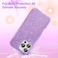 Compatible with iPhone 16 Pro Max Case[2024], Glitter Bling 3-Layer ...