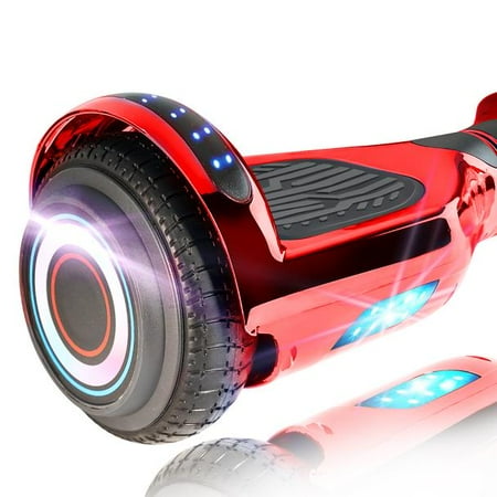 XPRIT 6.5" Chrome Red Hoverboard UL2272 certified with Wireless Speaker ...