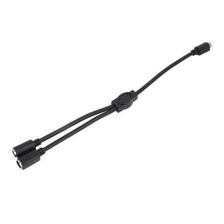 MINI DIN 6 Pin To 2 MINI DIN 6 Pin Cable, Male To Female 1.0ft High ...