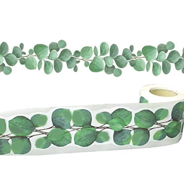 Classroom Bulletin Board Borders 65.6ft Eucalyptus Leaf Bulletin Board ...