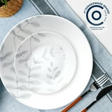 Corelle Flowing Fern 12-Piece Glass Dinnerware Set (Service for 4 ...