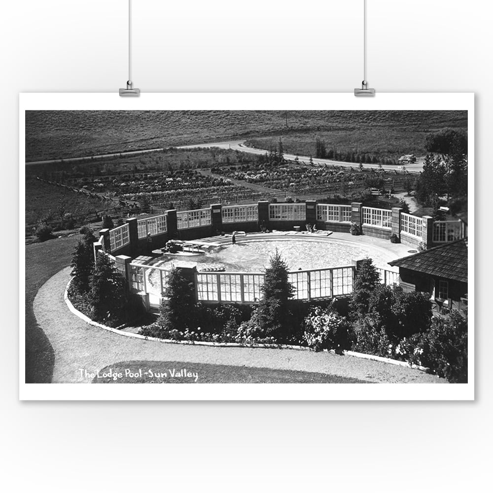 Sun Valley, Idaho - Sun Valley Lodge Pool Photograph (9x12 Art Print ...