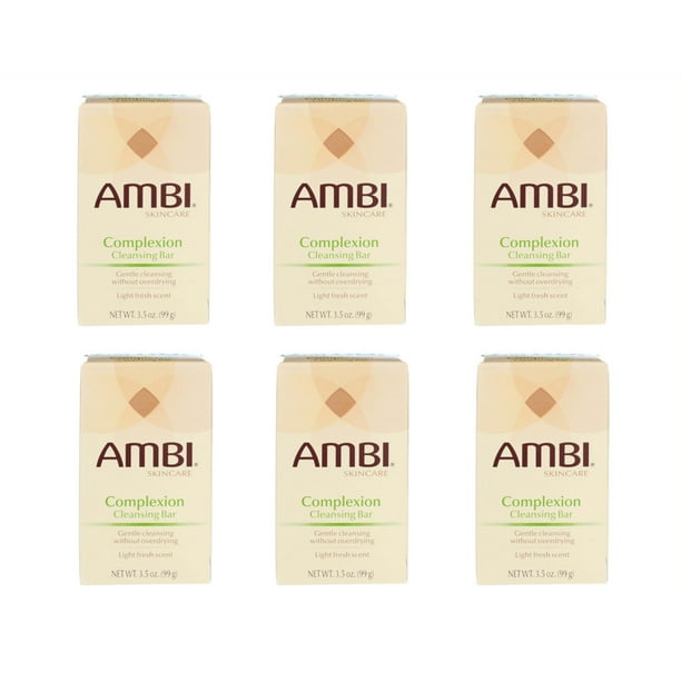 Ambi Soap Complexion Cleansing Bar, 3.5 Oz.,Pack of 6 - Walmart.com ...