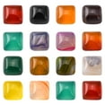 5pcs Natural Agate Cabochons Square Mixed Color 8x8x4mm - Walmart.com