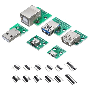 Cablevantage 10 Pieces OTG 5 Pin F/M Mini Changer Adapter Converter USB ...