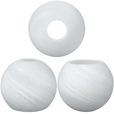 "GoldSwift Amber Bubble Round Glass Lamp Shade, 3 Pack, 5.9""W x 5""H ...