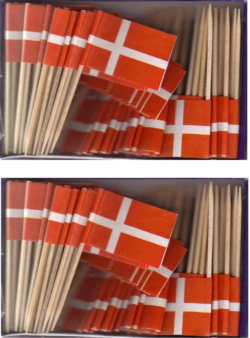 2 Boxes of Mini Denmark Toothpick Flags, 200 Small Danish Flag ...