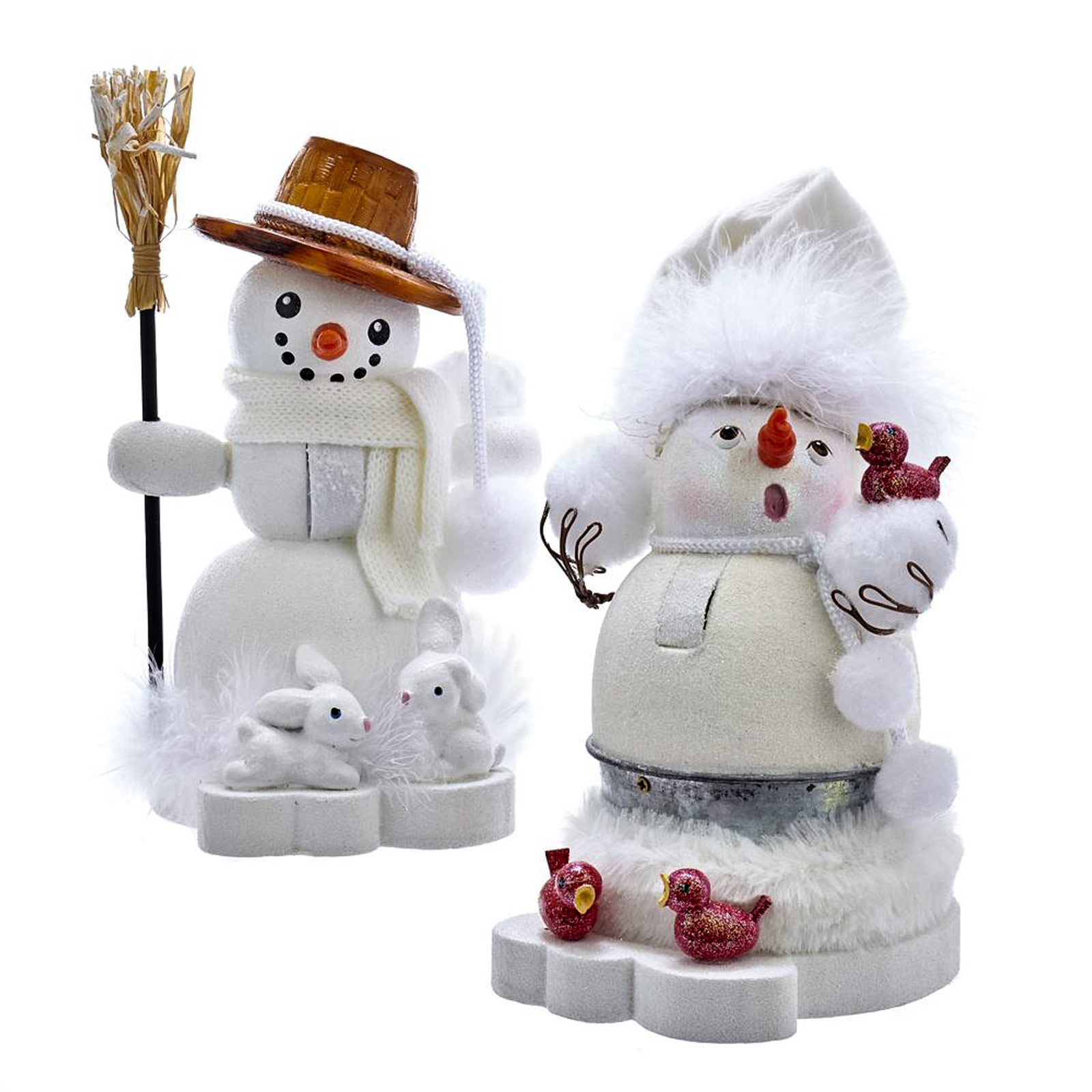 Kurt Adler 9-inch Hollywood Snowman Nutcracker 2 Assorted - Walmart.com ...