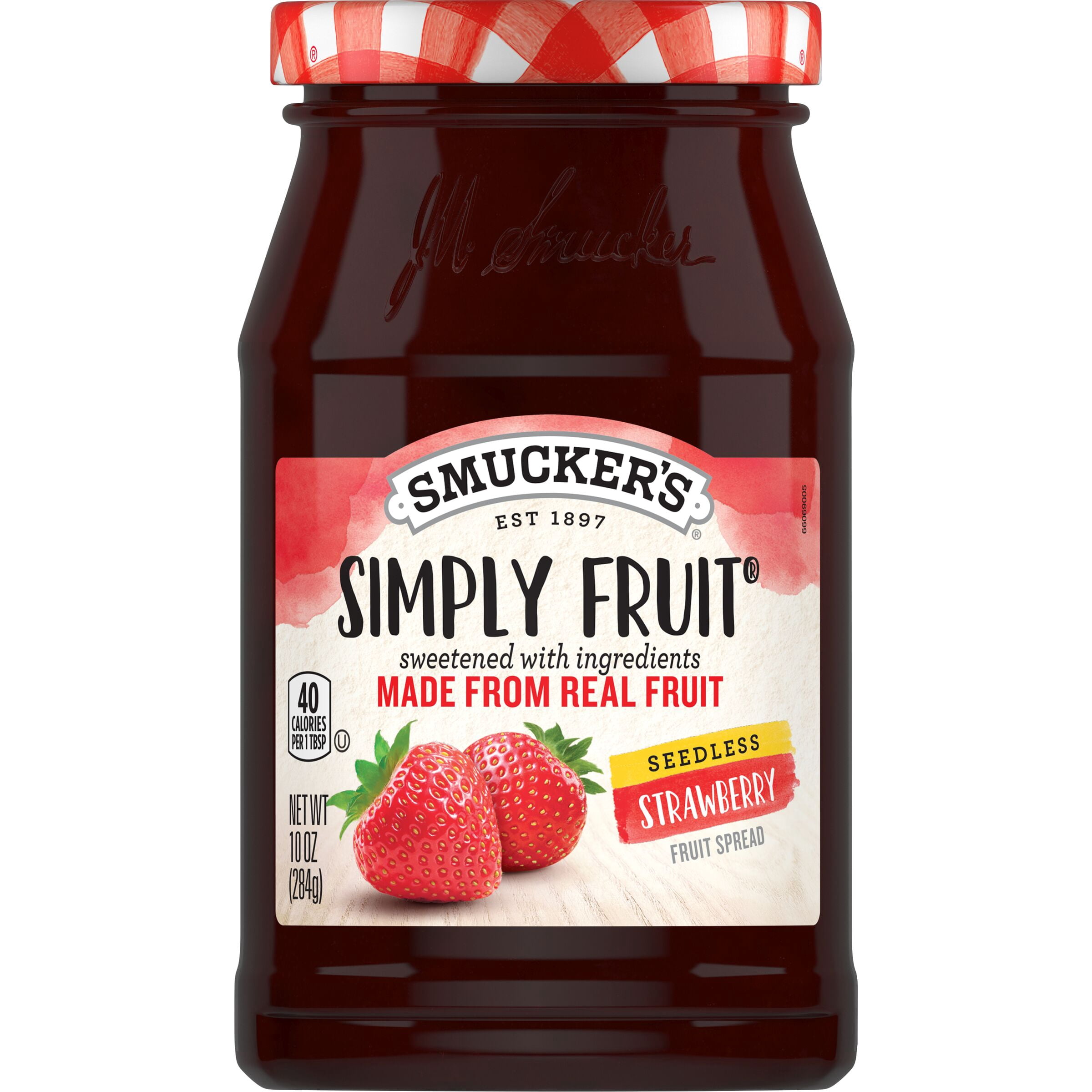 Smucker's Simply Fruit Seedless Strawberry Fruit Spread, 10 Ounces ...