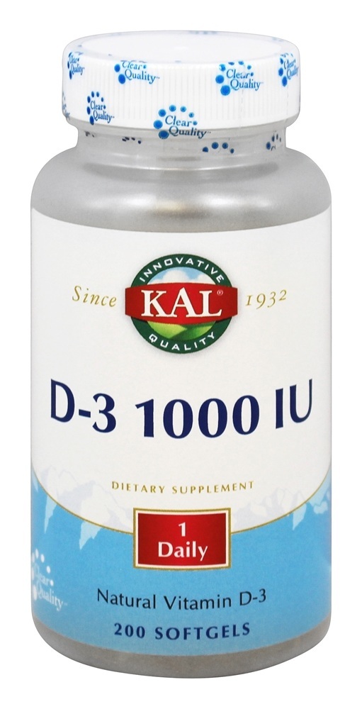 KAL D-3 1000 IU ActivGels 1000iu 200ct - Walmart.com - Walmart.com