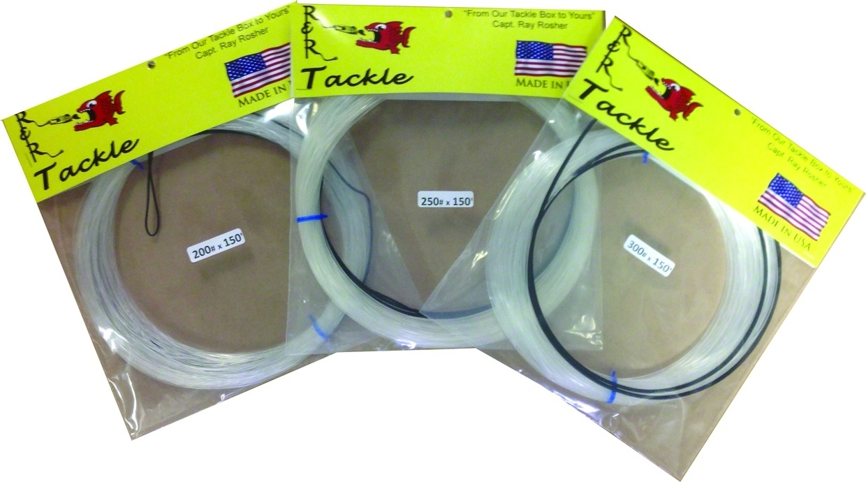 R&R WOL200150 Wind-on Leaders Daytime Swordfish 200 lb 150' Clear ...