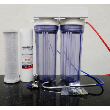 Premier Under Counter Dual Water Filter Drinking Water System Carbon ...