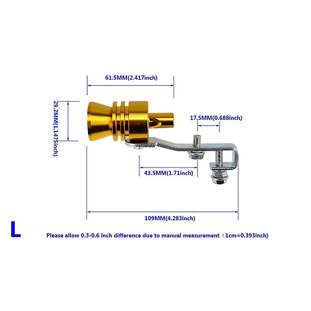 Universal Turbo Exhaust Pipe Whistle Muffler Whistle Exhaust Simulator ...