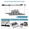 eShelf Adjustable Overhead Garage Storage Rack, 4X4 ft, Heavy-Duty ...