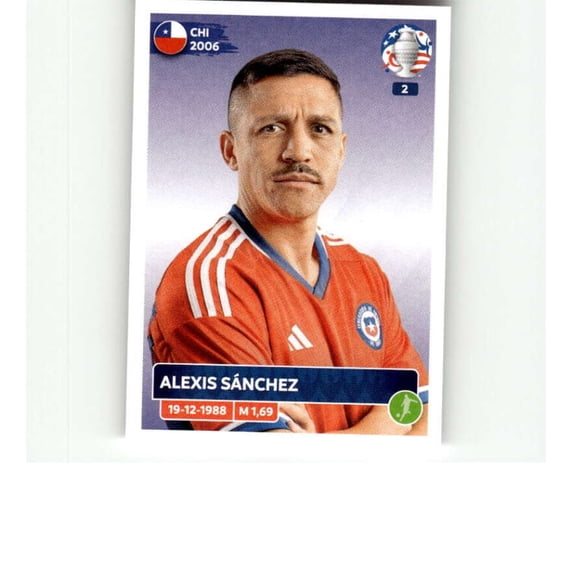 2024 Panini CONMEBOL Copa America Sticker #CHI21 Alexis Sanchez Chile ...