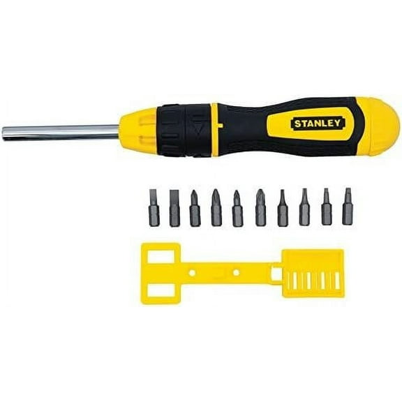 Stanley Hand Tools 68-010 10 In 1 Multi Bit Ratchet Screwdriver ...